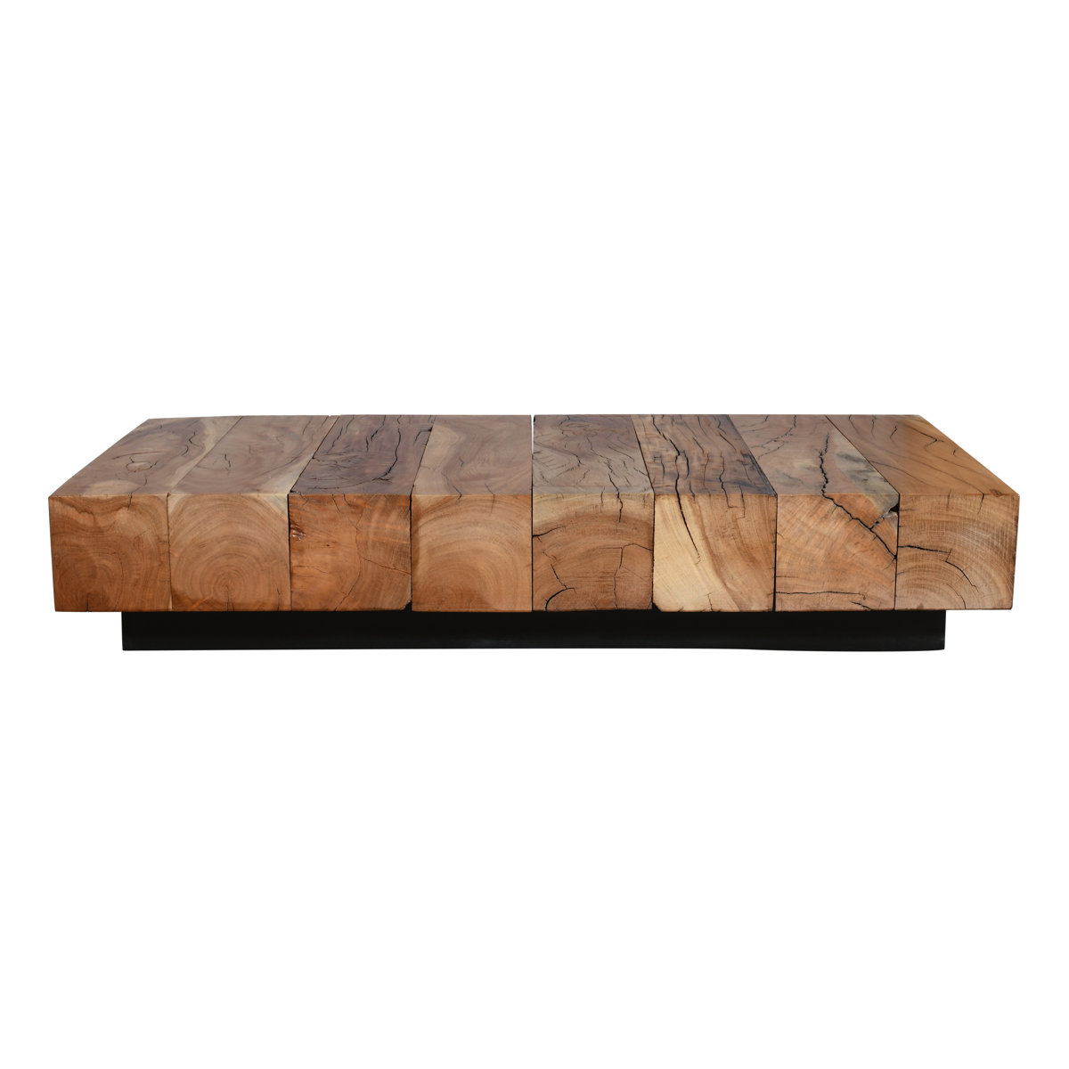 Loon Peak® Caid Solid Wood Beam Coffee Table & Reviews | Wayfair